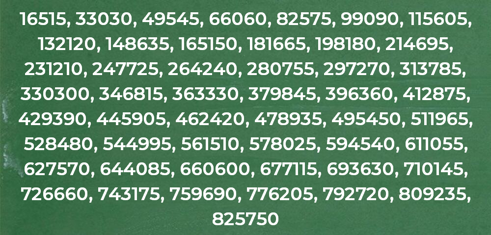 MÚLTIPLOS DE 16515